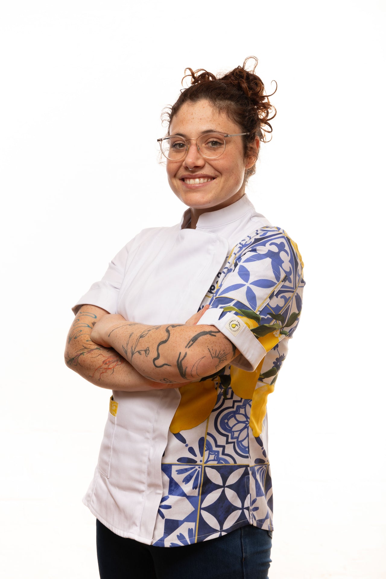 Santorini Women's Fitted Chef Jacket – Funky Chef